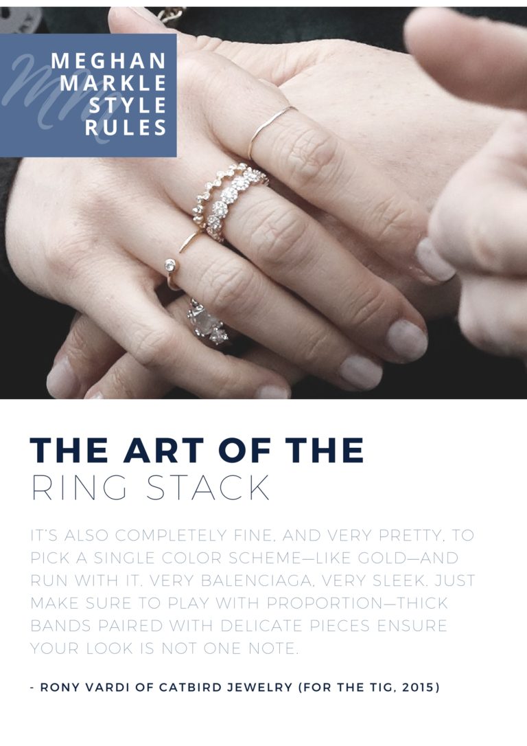 The Art of the Meghan Markle Ring Stack