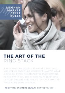 The Art of the Meghan Markle Ring Stack
