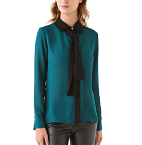 Heidi Merrick Black & Gold Pollock Dress