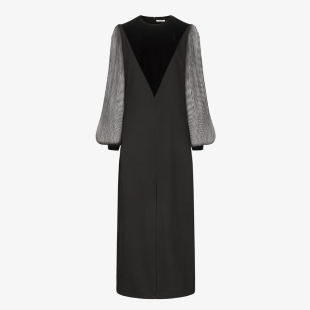 Givenchy Velvet Appliqué Midi Dress
